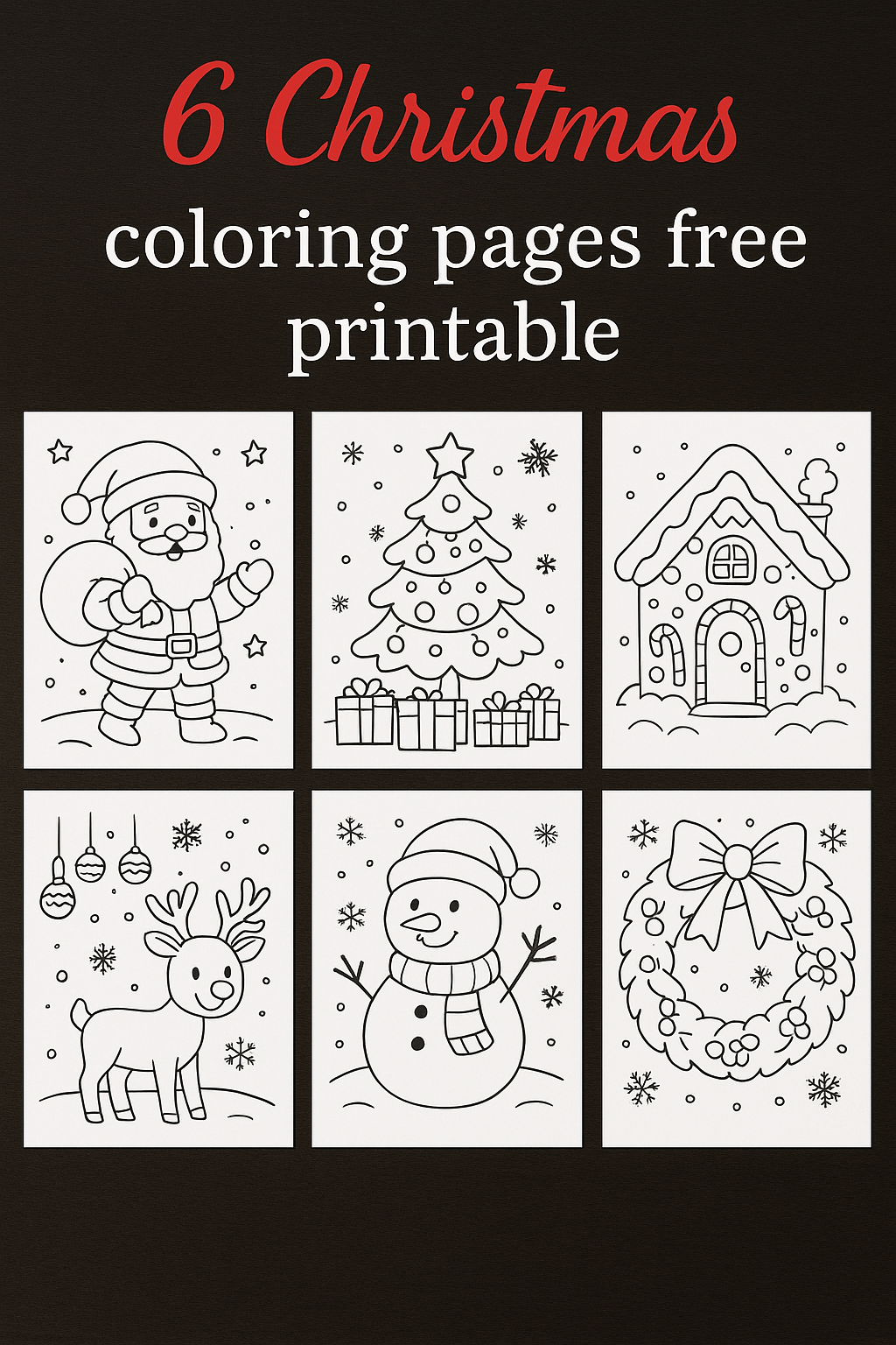 Christmas Coloring Pages Free Printable: A Fun Holiday Activity for ...